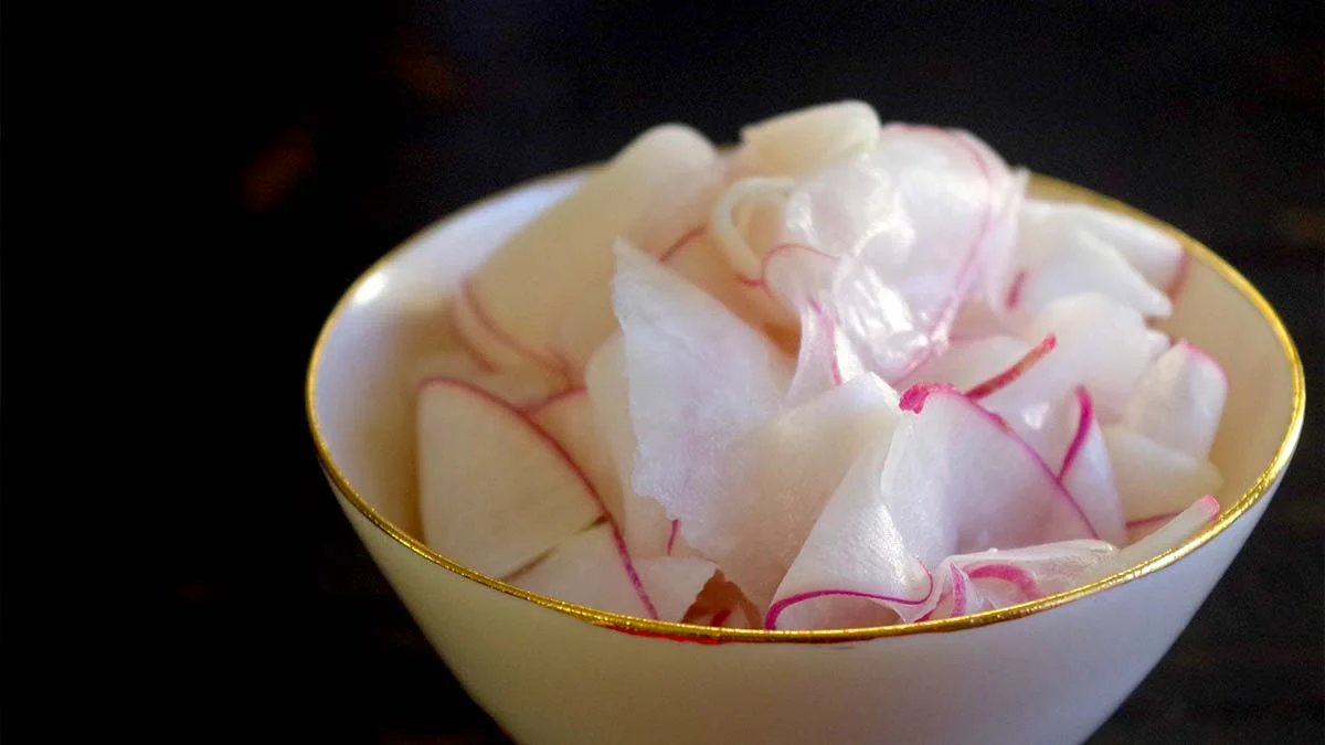 Carpaccio de navet violet : la recette de Félicie - nutriting