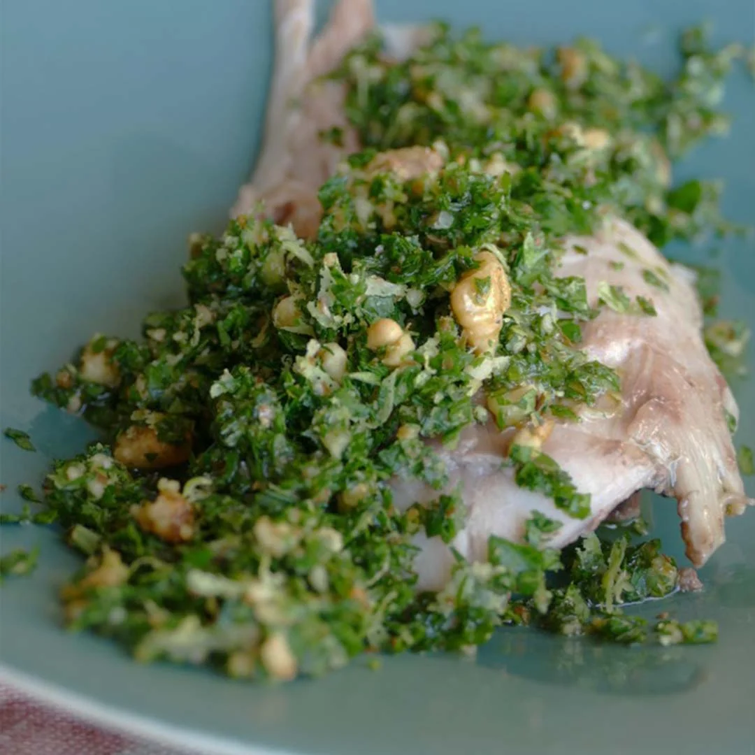 Gremolata aux noix sur poisson au four - nutriting